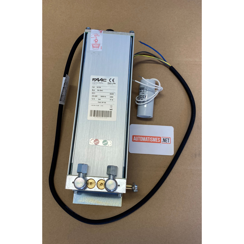 Centrale hydraulique FAAC 750 CBAC - Automatisme portail battant