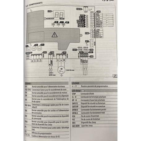 Carte électronique de commande FAAC E844