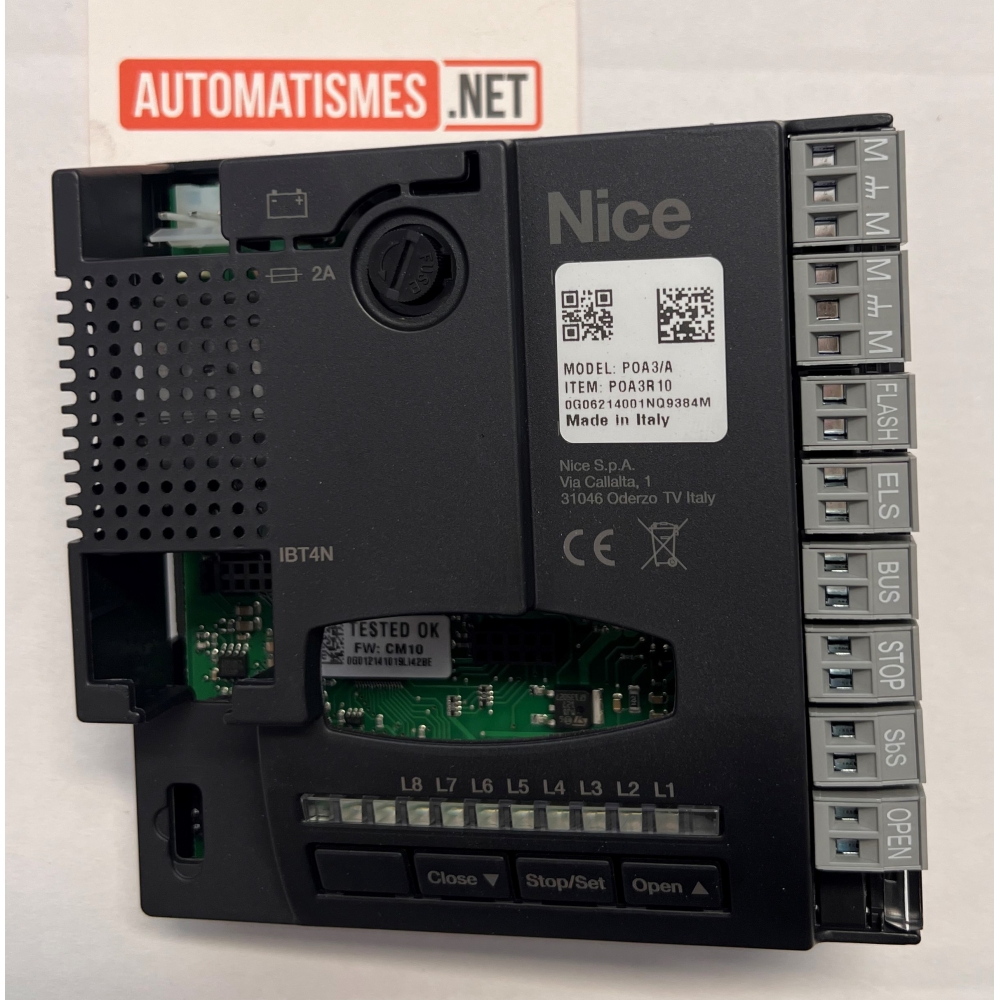 Electronique pour moteur NICE POP POA3 - Référence Nice SPPOA3R10