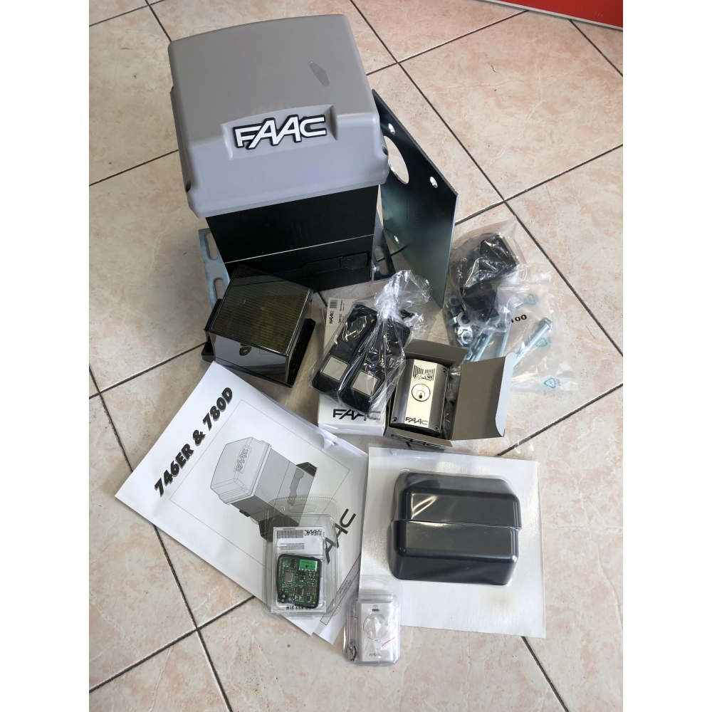 Kit FAAC PRATICO 746ER - Portail coulissant - Automatismes.net