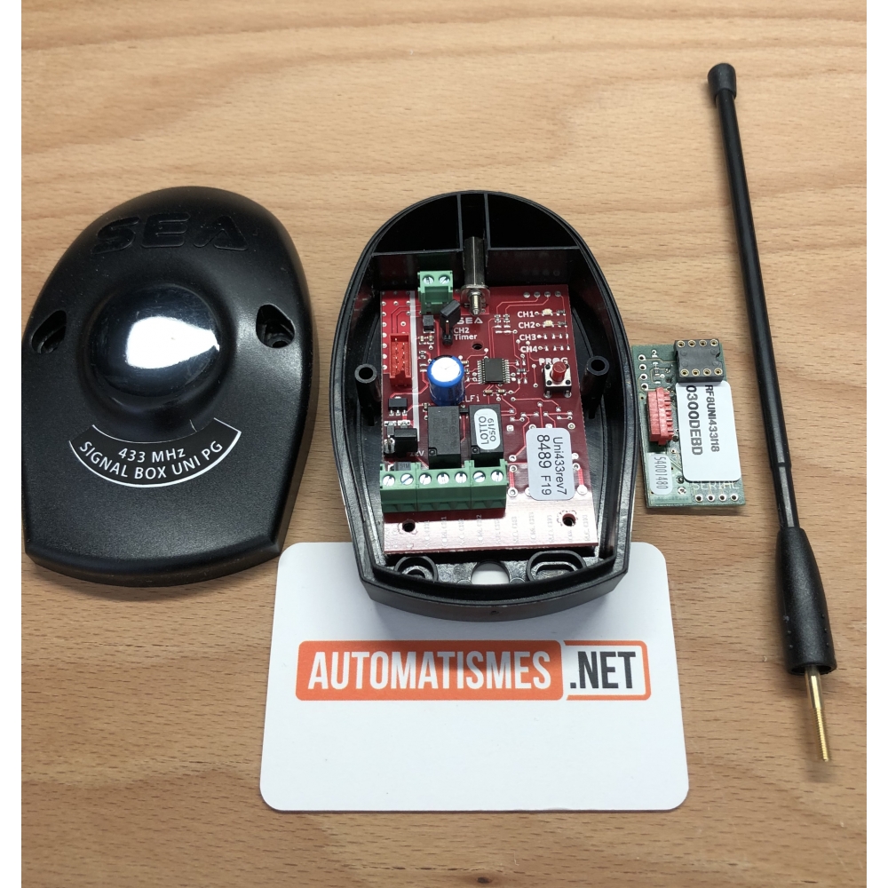 SEA Signal Box Uni 433 Mhz - Récepteur en boîtier à 2 canaux