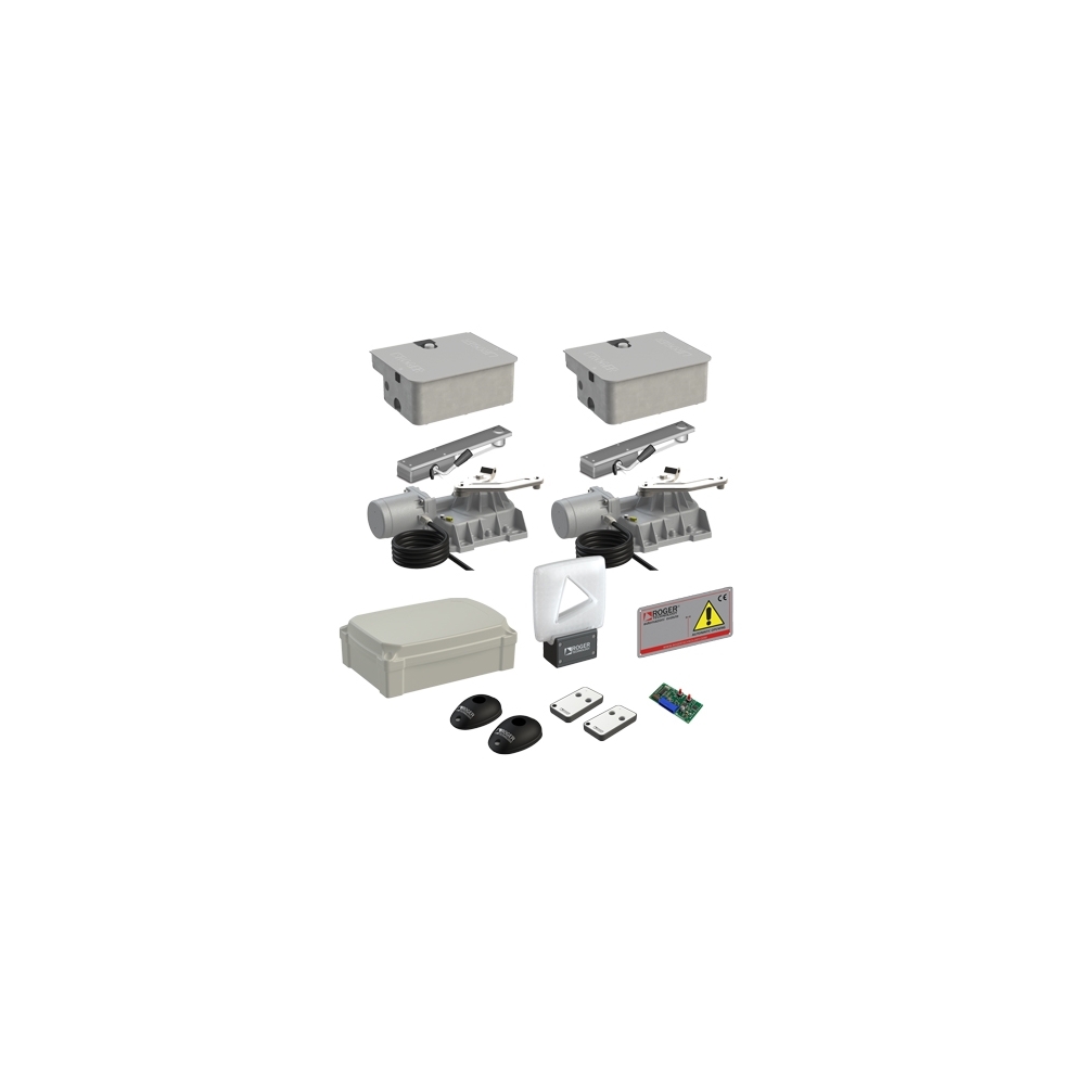 Kit ROGER TECHNOLOGY R21 - Motorisation portail battant