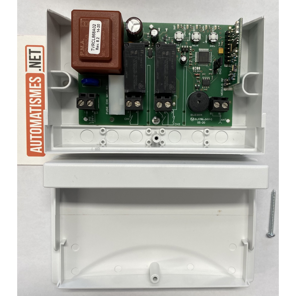 Récepteur radio TELECO TVRCL868A02 - Carte Radio Automatisme