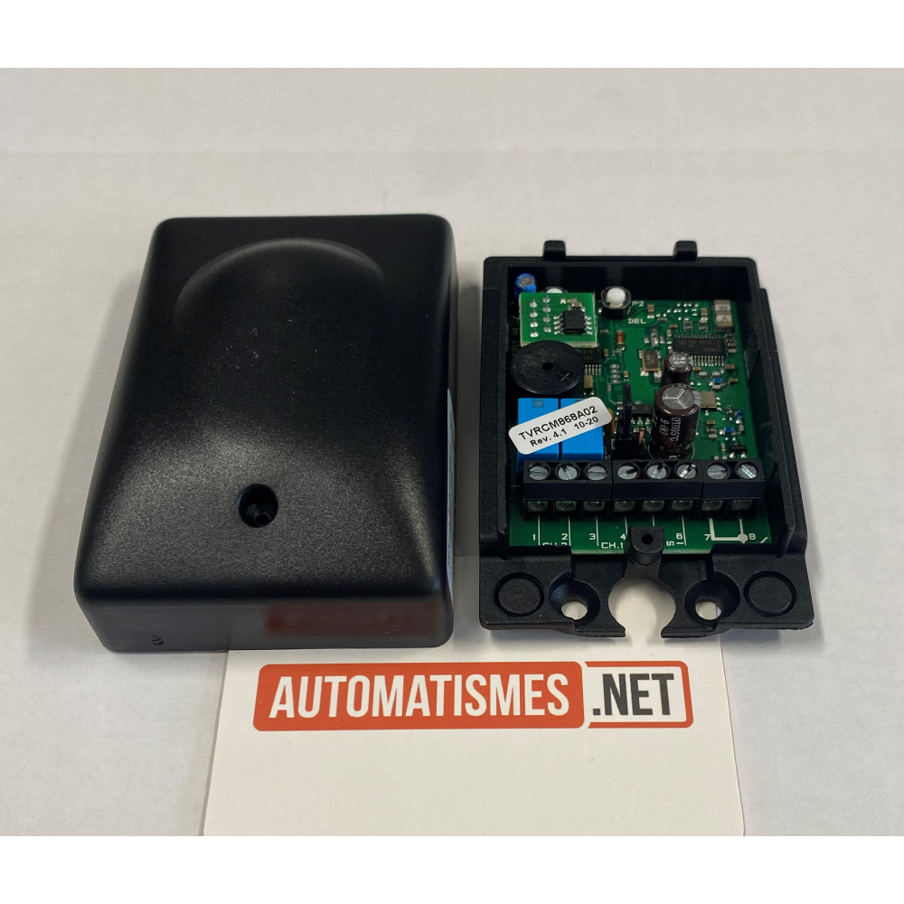 Récepteur radio TELECO TVRCM868A02 - Carte Radio Automatisme